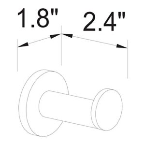 Motiv 0210H/PC Sine Single Robe Hook, Single Robe Hook, Chrome