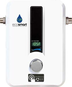 ecosmart eco 11 electric tankless water heater, 13kw at 240 volts with patented self modulating technology