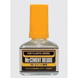 mr. cement deluxe economy bottle net.40ml gundam hobby (brush type)