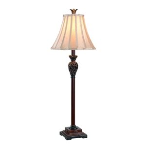 kenroy home 20182gr iron lace buffet lamp with golden ruby finish, classic style, 32″ height, 11″ width, 11″ depth