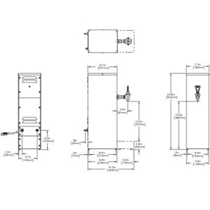 BUNN 02500.0001 Hot Water Dispenser, Black/Stainless Steel