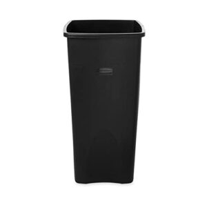 23 gal. square black trash can