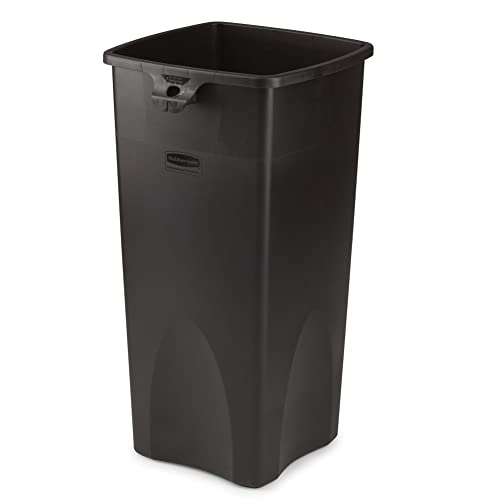 23 gal. Square Black Trash Can