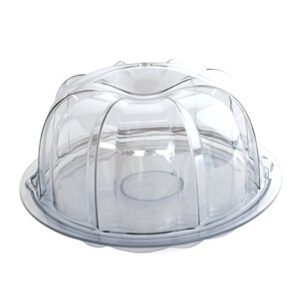 nordic ware cake keeper, deluxe bundt, clear