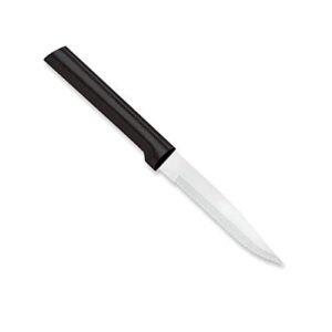 rada cutlery serrated steak knife blade stainless steel resin, 7-3/4 inches, black handle