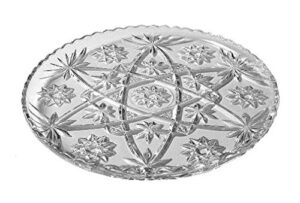 anchor hocking prescut clear glass (11″ sandwich plate)