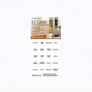 kitchenart ez spice label set, 100-piece