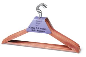 woodlore 84508 basic cedar and lavender hangers with bar, set of 5