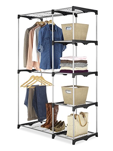 Whitmor Double Rod Freestanding Closet Organizer