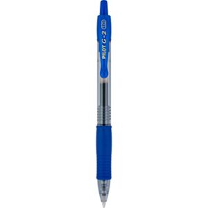 PILOT G2 Premium Refillable & Retractable Rolling Ball Gel Pens, Bold Point, Blue Ink, 12-Pack (31257)