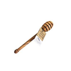 naturally med olive wood honey dipper/drizzlier