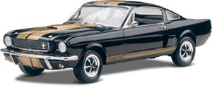 revell 85-2482 ’66 shelby mustang gt350h model car kit 1:24 scale 91-piece skill level 4 plastic model car building kit, black