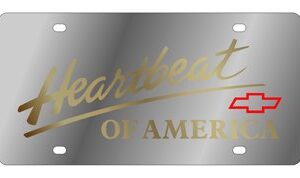 Chevrolet Heartbeat of America License Plate