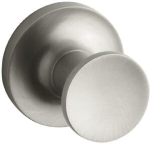 kohler 14443-bn robe hook, vibrant brushed nickel