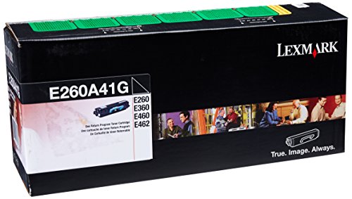 Lexmark Return Program Toner Cartridge for US Government, 3500 Yield (E260A41G), Black