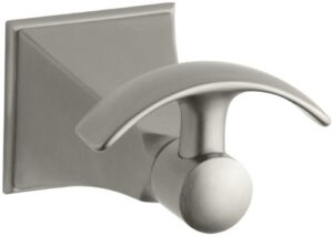 kohler 391285 robe hook, vibrant brushed nickel