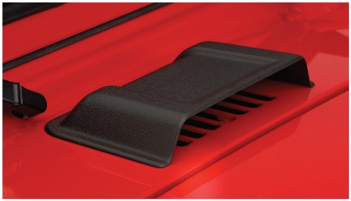 Bushwacker Trail Armor Hood Scoop | 1-Piece, Black, Smooth Finish | 15001 | Fits 1998-2018 Jeep Wrangler TJ/JK