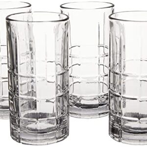 Anchor Hocking Manchester Drinking Glasses, 16 oz (Set of 4), Clear, 4 Count (Pack of 1)