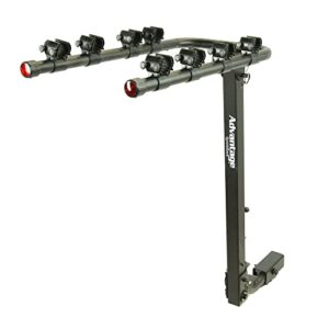 heininger 3010 advantage sportsrack tiltaway 4 bike rack fits 2 inch receiver hitch