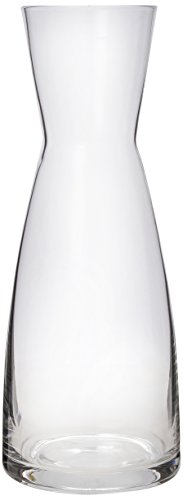 Bormioli Rocco Ypsilon Wine Carafe – Elegant Clear Glass Carafe For Water, Juice, Milk, Coffee, Iced Tea – Wide Mouth Serving Decanter Dispenser For Restaurants & Home Use – Made In Italy 36.5 Ounce