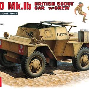 Miniart 1:35 Scale Dingo Mk 1b British Armoured Car w/ Crew Plastic Model Kit