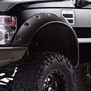 bushwacker 40003-11 chevrolet/gmc cut-out fender flare – front pair ,black