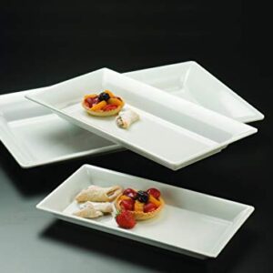 American Metalcraft MEL21 Endurance Melamine Rectangular Platter, 21" x 13", White