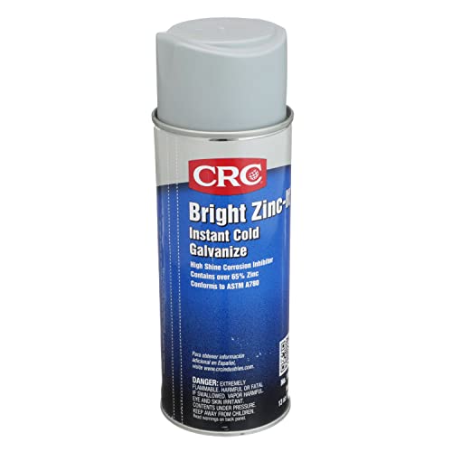 CRC Bright Zinc-It Instant Cold Galvanize Coating 18414 – 13 WT OZ, Quick-Dry Rust- Corrosion-Resistant Coating