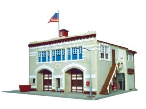 life-like trains ho scale building kits – fire house