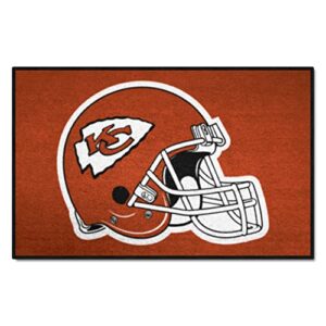 fanmats – 5786 nfl kansas city chiefs nylon face starter rug 19″x30″