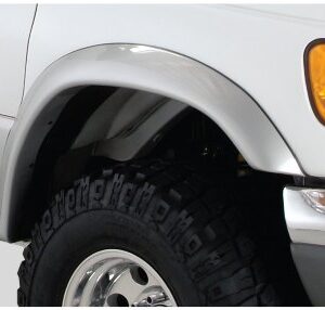 Bushwacker Extend-A-Fender Extended Front Fender Flares | 2-Piece Set, Black, Smooth Finish | 22003-11 | Fits 1992-2014 Ford E-150, E-250, E-350 Super Duty