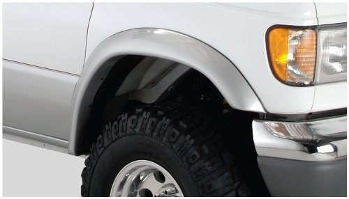 Bushwacker Extend-A-Fender Extended Front Fender Flares | 2-Piece Set, Black, Smooth Finish | 22003-11 | Fits 1992-2014 Ford E-150, E-250, E-350 Super Duty