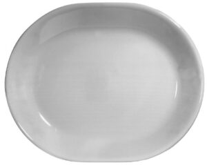 corelle livingware 12-1/4-inch serving platter, winter frost white