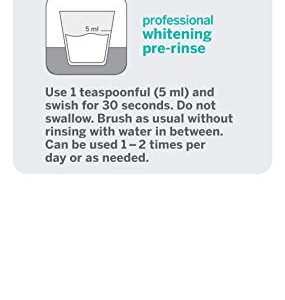 Supersmile Whitening Pre-Rinse - Clinically Formulated Pre-Brush Dental Mouthwash, Cleans and Whitens Teeth in Hard-to-Reach Places - Fresh Breath - Anti-Germicidal - Alcohol-Free (16 Fl Oz)