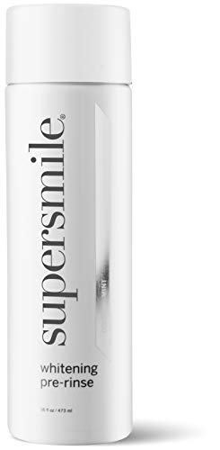 Supersmile Whitening Pre-Rinse - Clinically Formulated Pre-Brush Dental Mouthwash, Cleans and Whitens Teeth in Hard-to-Reach Places - Fresh Breath - Anti-Germicidal - Alcohol-Free (16 Fl Oz)