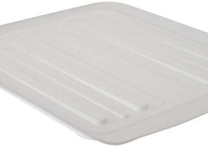 Rubbermaid 1180-ma-wht Dish Drainer Tray, 1.3" X14.2" X14.8", white