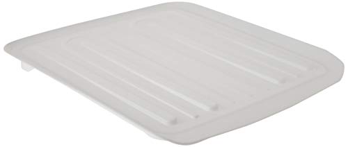 Rubbermaid 1180-ma-wht Dish Drainer Tray, 1.3" X14.2" X14.8", white