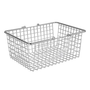 spectrum diversified wire storage basket, large, chrome