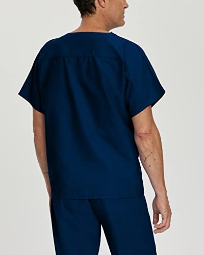 Landau Essentials Unisex Relaxed Fit 1-Pocket V-Neck Scrub Top 7502