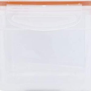 Sterilite 12.0 Cup Rectangle Ultra-Seal Food Storage Container, 6.63", Orange