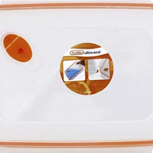 Sterilite 12.0 Cup Rectangle Ultra-Seal Food Storage Container, 6.63", Orange