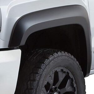 bushwacker extend-a-fender extended front & rear fender flares | 4-piece set, black, smooth finish | 40911-02 | fits 2000-2006 chevrolet tahoe 4-door