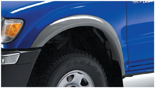 Bushwacker Extend-A-Fender Extended Front Fender Flares | 2-Piece Set, Black, Smooth Finish | 31029-11 | Fits 1995-2004 Toyota Tacoma 4WD