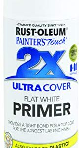 Rust-Oleum 249058 Painter's Touch 2X Ultra Cover, 12 Fl Oz (Pack of 1), Flat White Primer, 12 Ounce