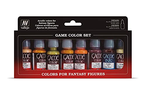 Vallejo Skin Tones Paint Set (8 Color) Paint