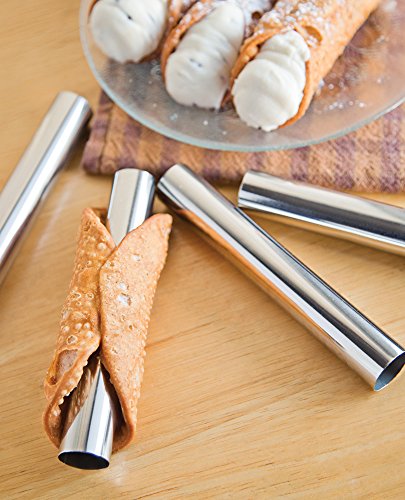 Fox Run Cannoli Forms, Tin-Plated Steel, Set of 4