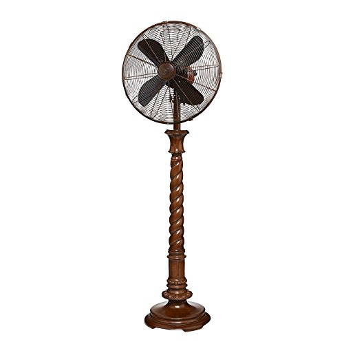 DecoBREEZE DBF0426 Pedestal Standing Floor Fan, 16-Inch, Raleigh