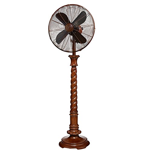 DecoBREEZE DBF0426 Pedestal Standing Floor Fan, 16-Inch, Raleigh