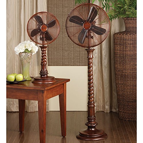 DecoBREEZE DBF0426 Pedestal Standing Floor Fan, 16-Inch, Raleigh