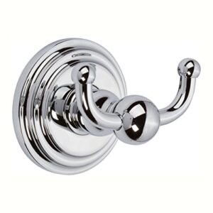 ginger 1111/pc chelsea, double robe hook, polished chrome